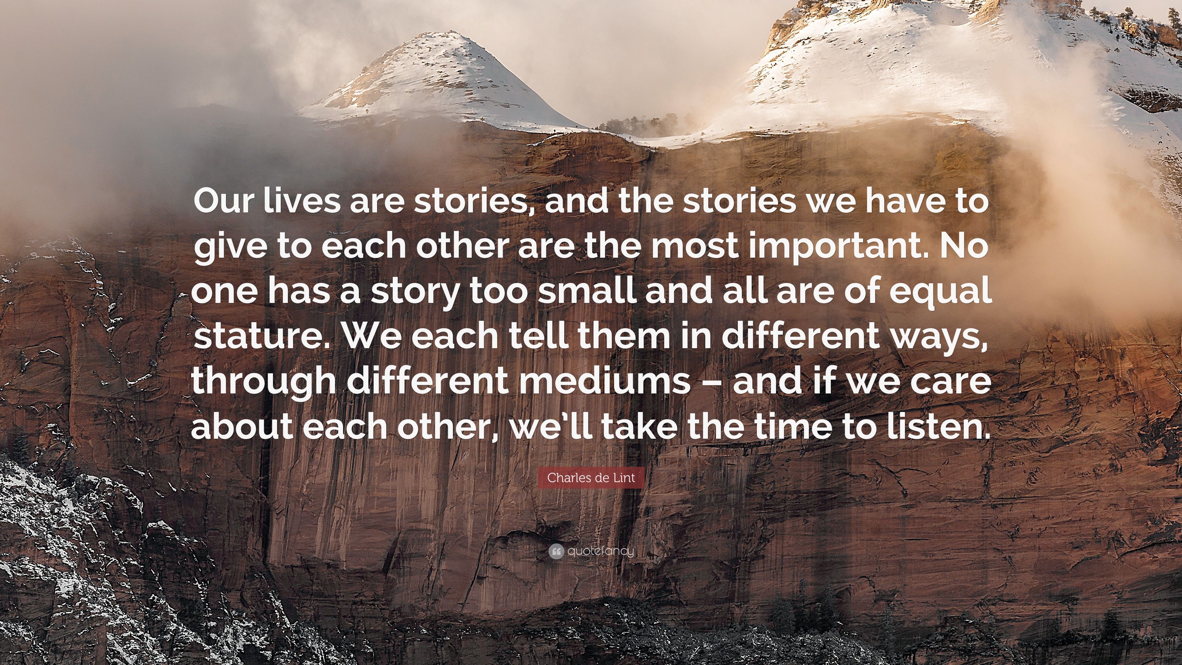 Why We Have to Tell Our Stories & Why We Need Someone to Listen ...