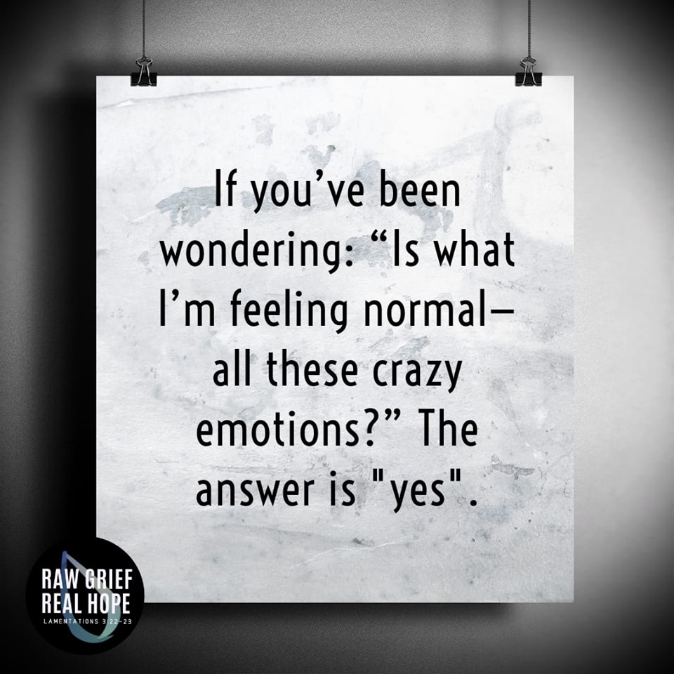 Wondering If All These Crazy Emotions Are Normal In Grief? Yes ...